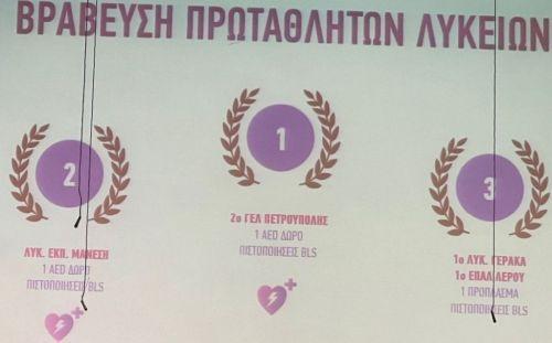 Πρωτιά του 2ου Γε.Λ. Πετρούπολης στο «Kids Save Lives Championship ...